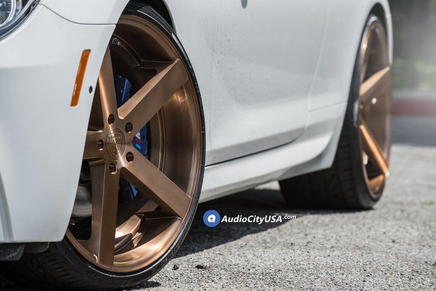 22″ Rohana Wheels RC22 Custom Brush Copper Rims For 2013 BMW 645i (6 ...
