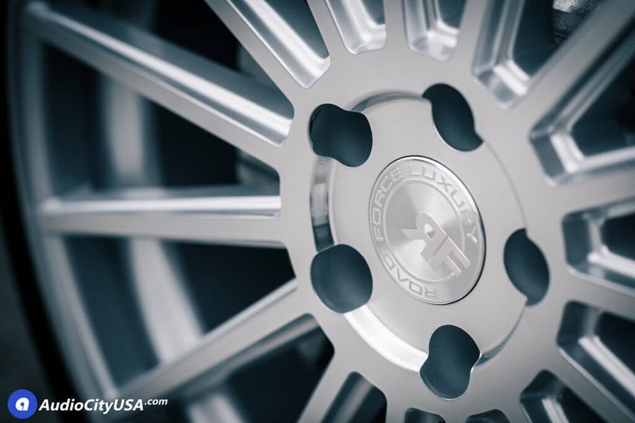 22" Staggered Road Force Wheels RF15 Silver Machined Rims for 2014 BMW ...