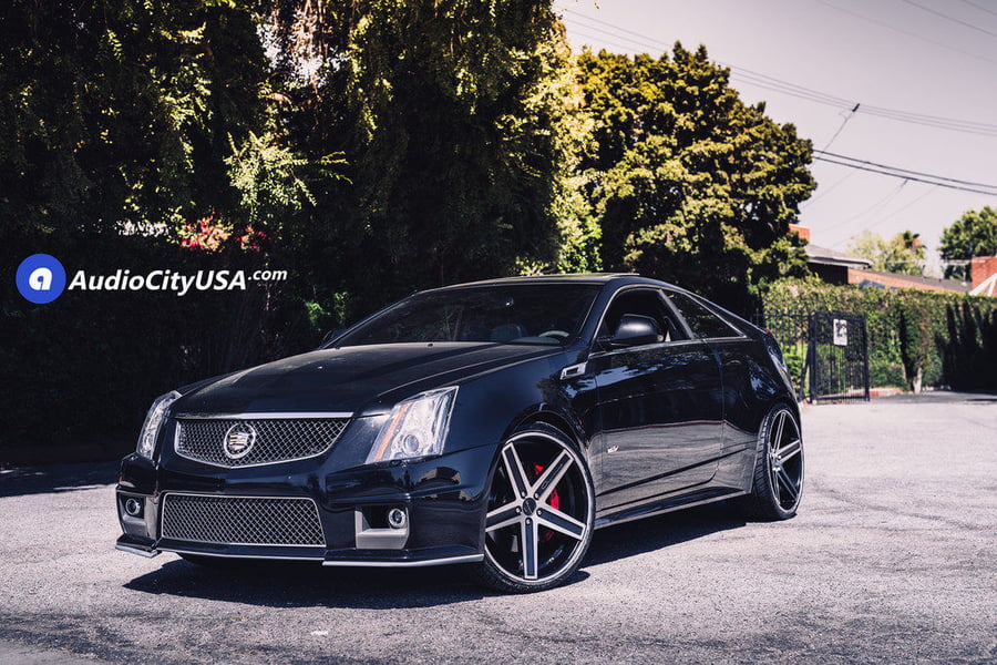 2014 Cadillac CTS-V | 22" Giovanna Wheels Dramuno-5 Black Machined Rims ...