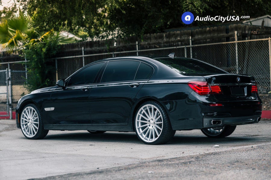 22" Staggered Road Force Wheels RF15 Silver Machined Rims for 2014 BMW ...