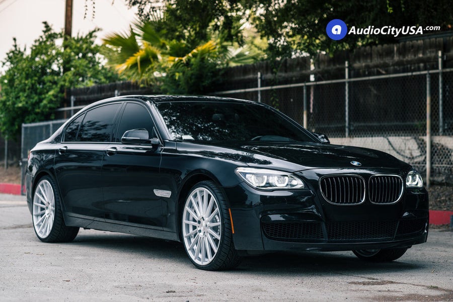 22" Staggered Road Force Wheels RF15 Silver Machined Rims for 2014 BMW ...