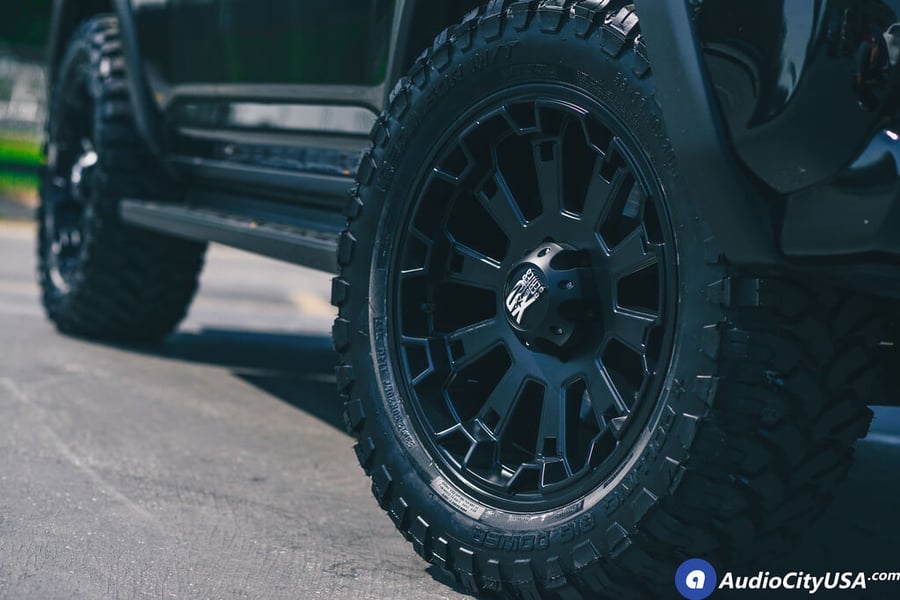 20″ XD Wheels XD800 Misfit Satin Black Rims For Toyota 4Runner SR5