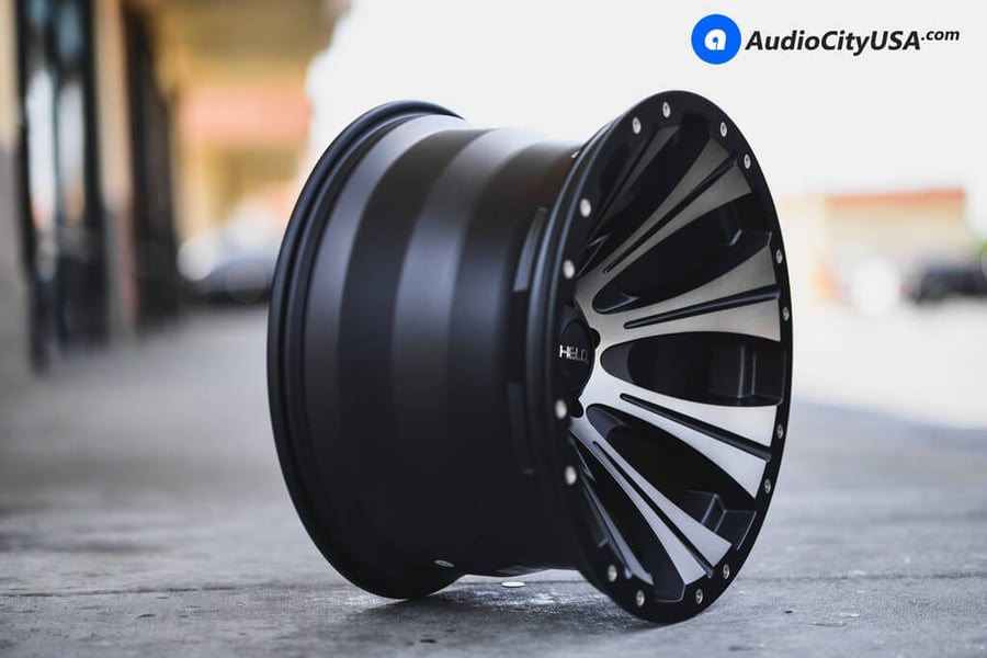 20×12 Helo Wheels HE901 Satin Black, Double Tint Face