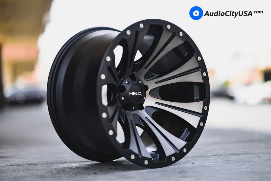 20×12 Helo Wheels HE901 Satin Black, Double Tint Face