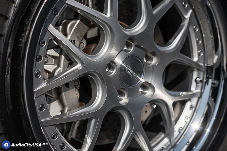 20" Rennen Wheels CSL 2 Brush Silver Chrome Step Lip Rims | Hankook ...