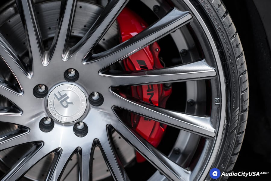 22″ Road Force Wheels RF16 Gunmetal Machined Rims