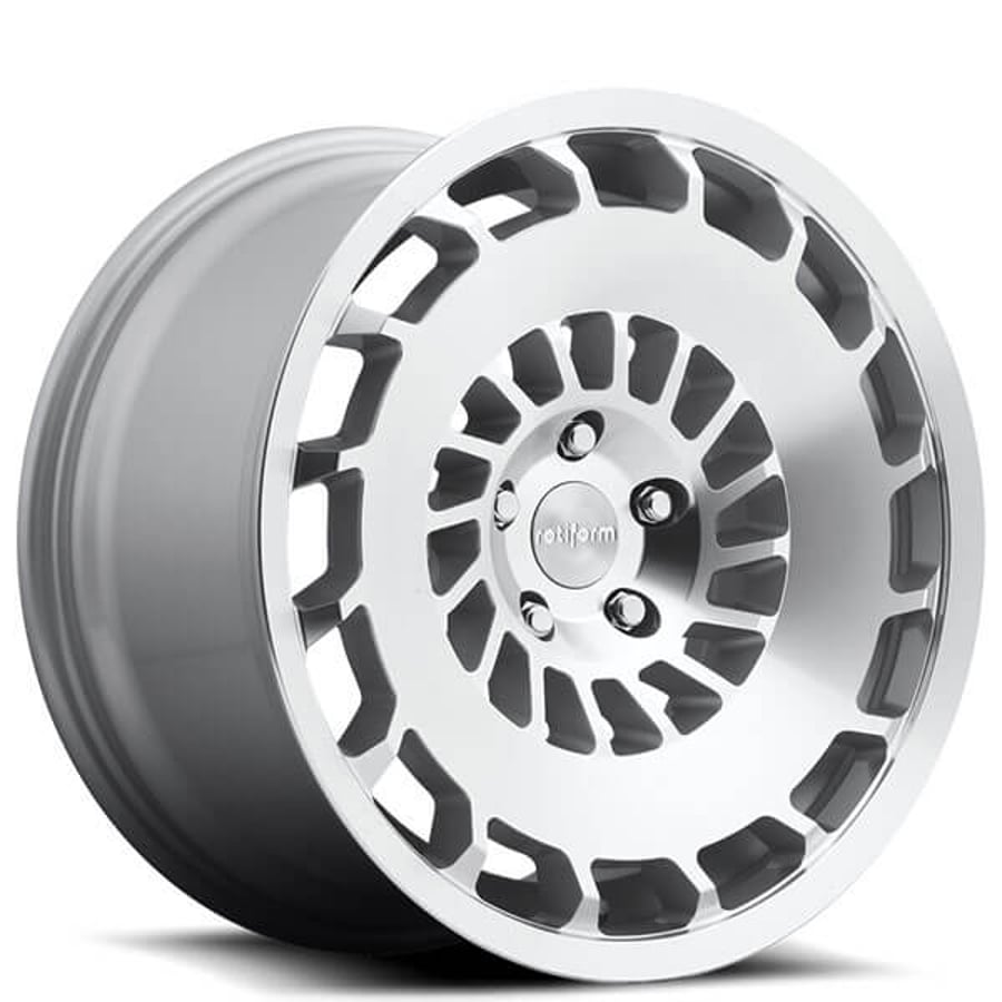 18″ Rotiform Wheels BLQ Silver Machined Rims For 2015 Volkswagen Golf GTI