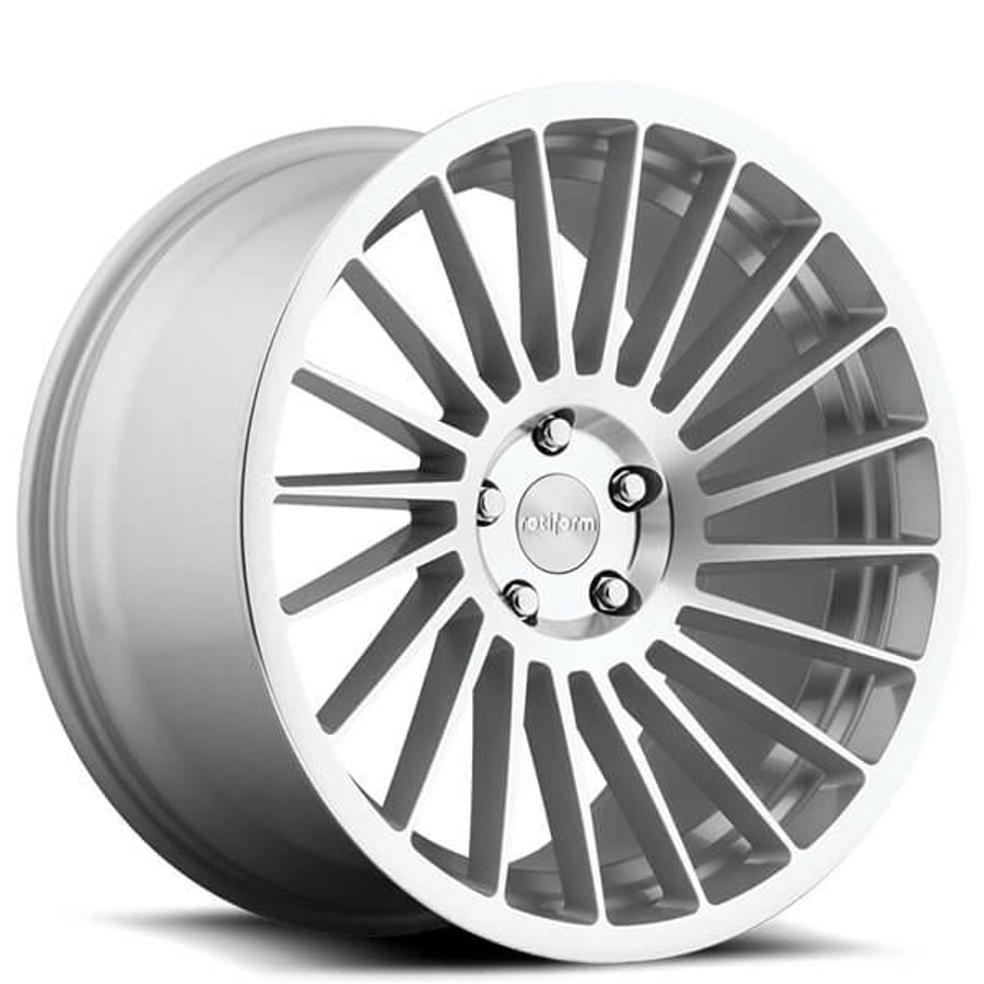 18″ Rotiform Wheels BLQ Silver Machined Rims For 2015 Volkswagen Golf GTI