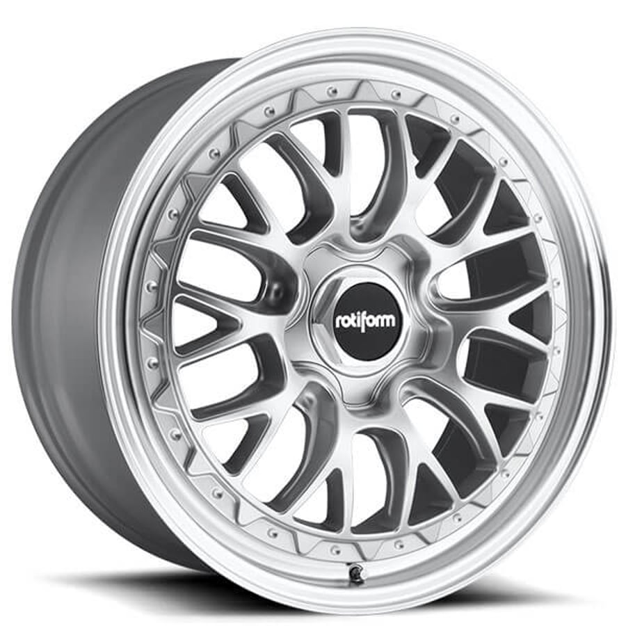 18″ Rotiform Wheels BLQ Silver Machined Rims For 2015 Volkswagen Golf GTI