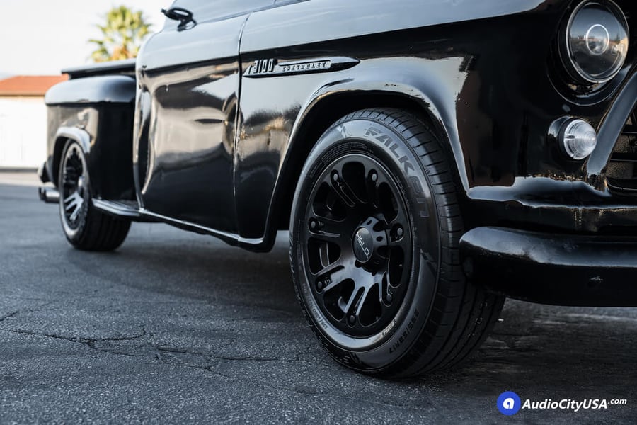 17×9 Helo Wheels HE904 Satin Black Finish Falken Sincera SN250