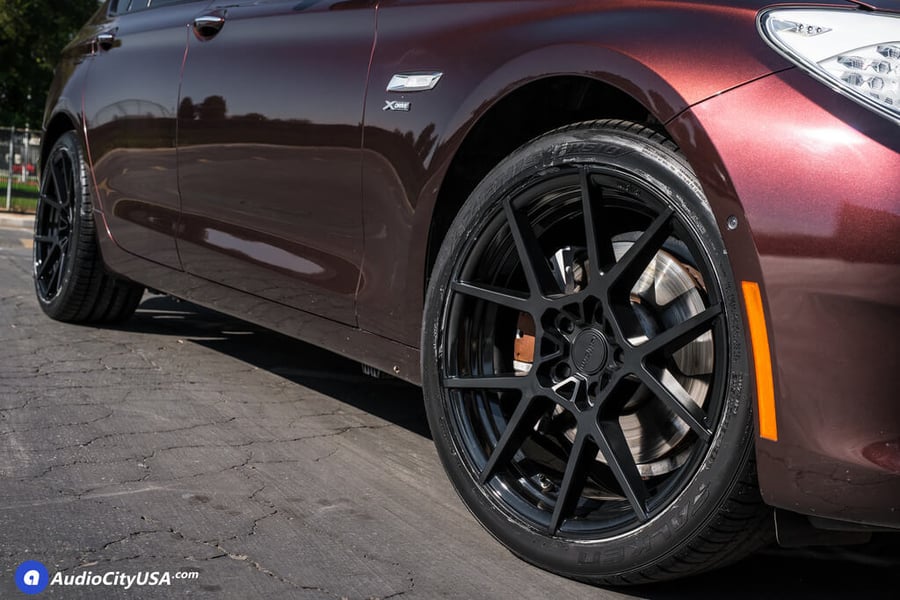 20" Rotiform Wheels R139 KPS Satin Black Rims For 2012 BMW 535i XDrive