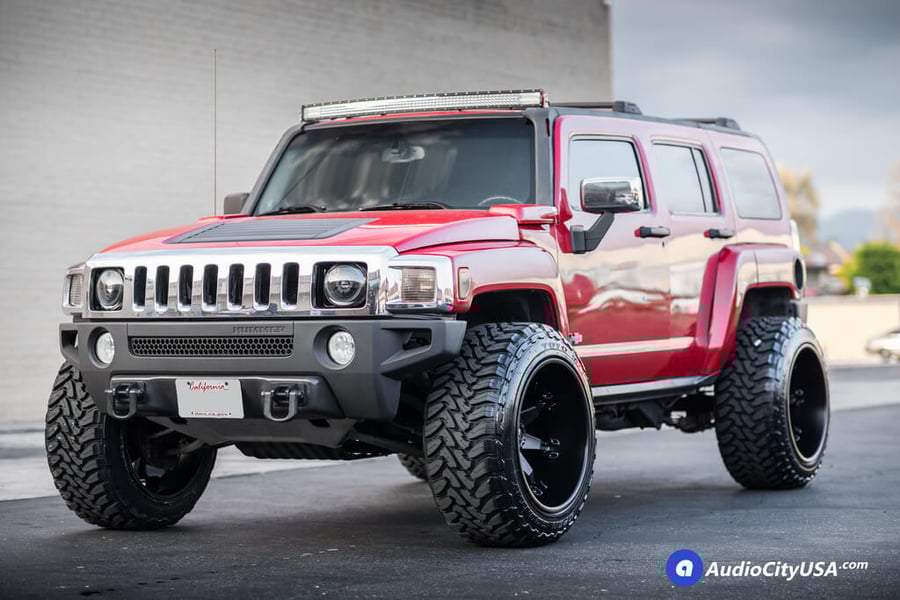 22″ Fuel Wheels D509 Octane Matte For 2008 Hummer H3