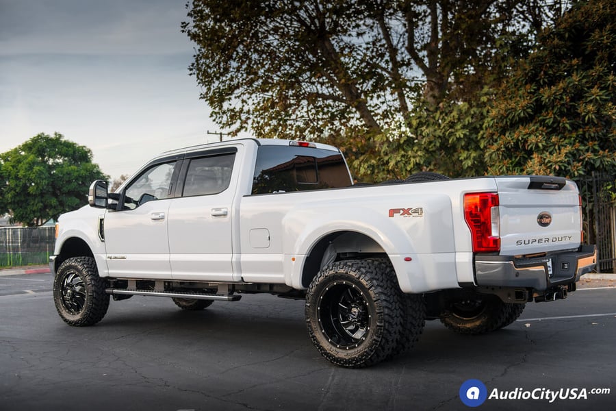 20″ Fuel Wheels D574 Cleaver Gloss Black Milled Rims For 2018 Ford F ...