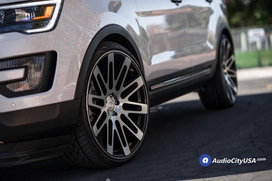 24" Road Force Wheels RF24 Black Machined Rims | 275-30-24 Tires | 2016 ...