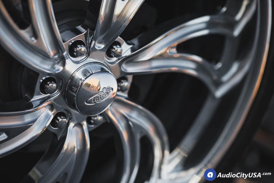 26" Intro Wheels Spyder Exposed-6 Brushed Polish Rims For 2017 Chevy ...