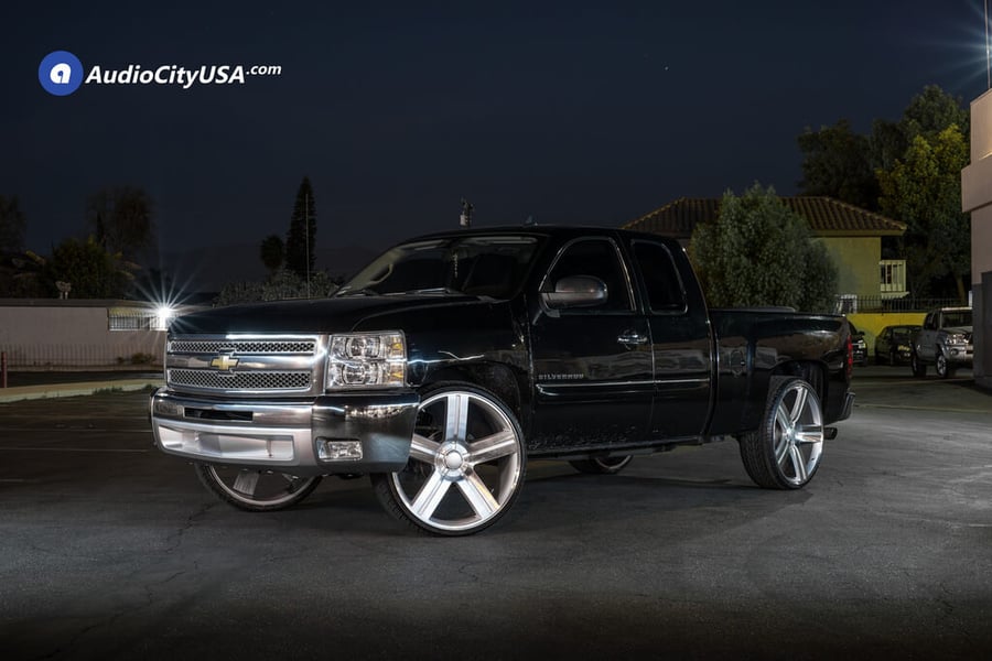 28 inch Chevy Replica Velocity Wheels 258 Texas Edition- Silver ...