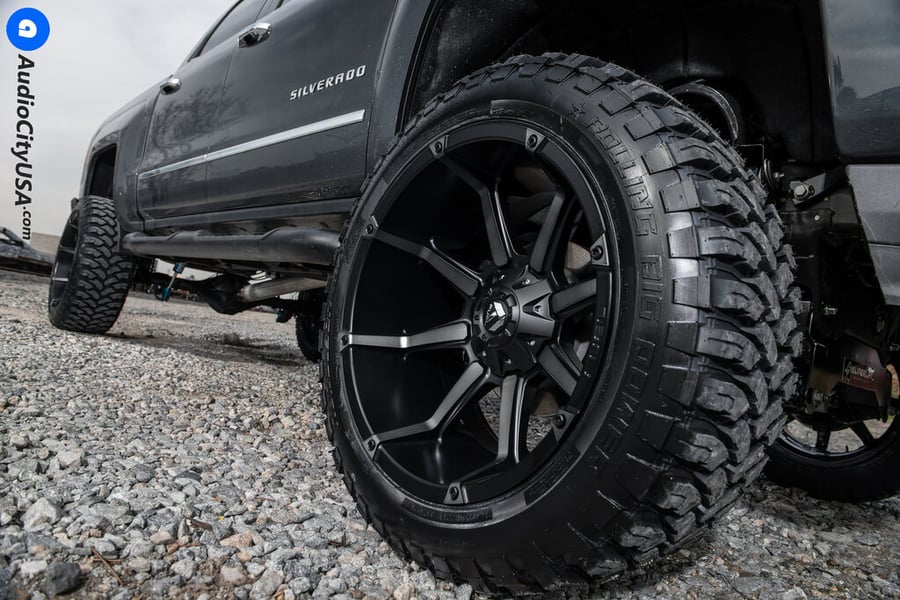 20" Fuel Wheels D556 Coupler Black Machined with Dark Tint Face Rims ...