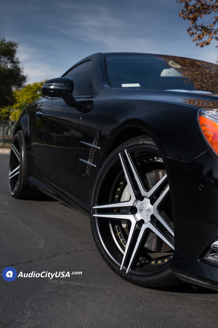 20" Rennen Wheels CSL 3 Black Machined with Gold Rivet Rims | Pirelli ...