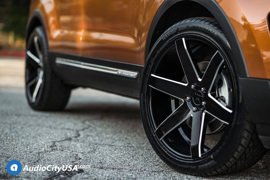 22″ Verde Wheels V24 Invictus Gloss Black Milled Rims 265-40-22 Nexen ...