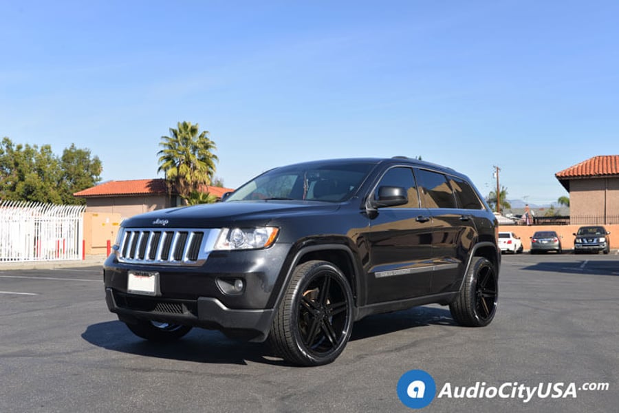 22″ Verde Wheels V39 Parallax Gloss Black Rims for 2013 Jeep Grand Cherokee