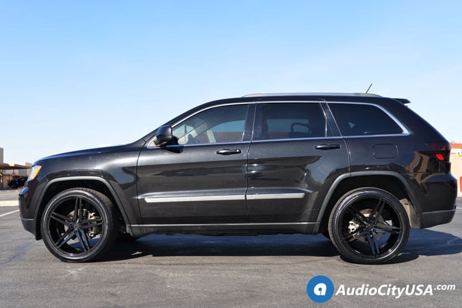 22″ Verde Wheels V39 Parallax Gloss Black Rims for 2013 Jeep Grand Cherokee