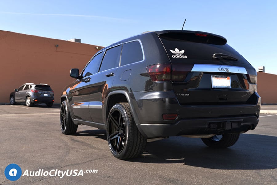 22″ Verde Wheels V39 Parallax Gloss Black Rims for 2013 Jeep Grand Cherokee