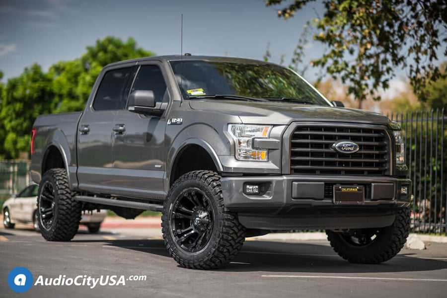 20″ Fuel Wheels D560 Vapor with Matte Black Rims for 2016 Ford F-150 ...