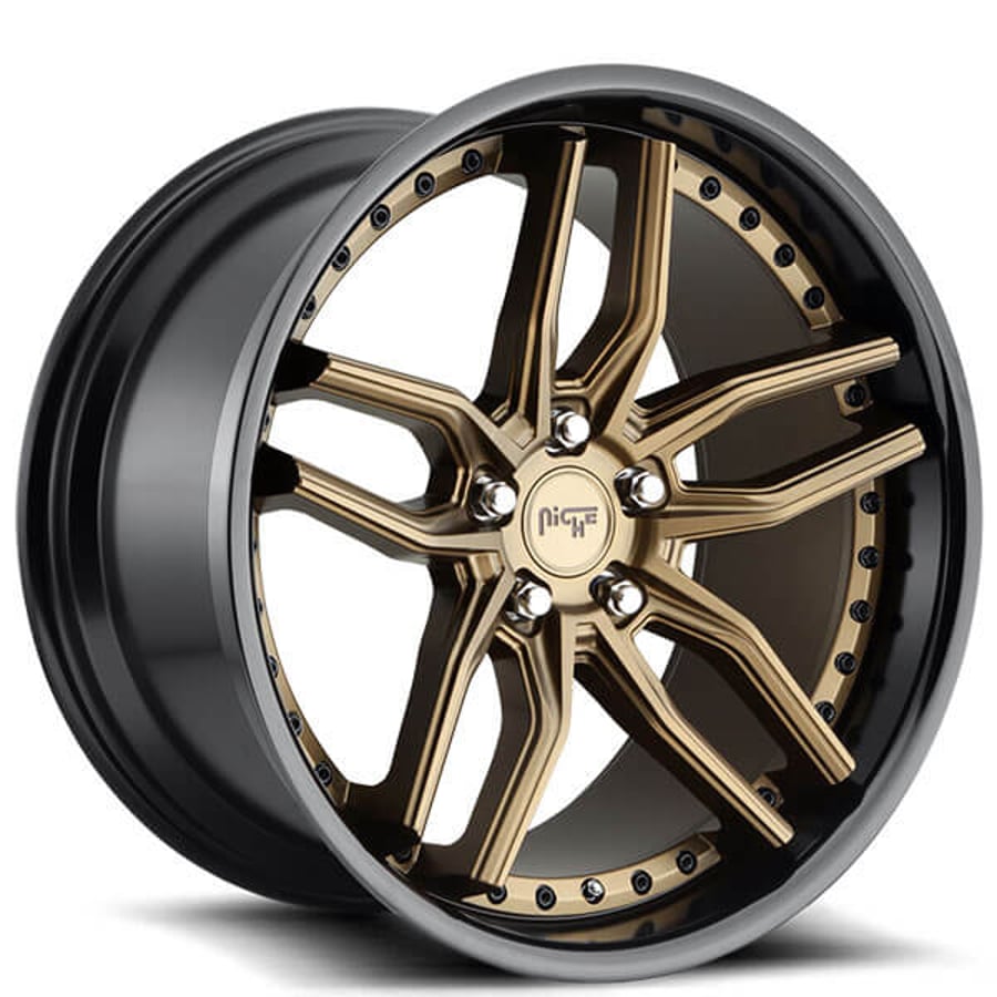 20″ Staggered Niche Wheels M158 Form Bronze Rims For 2018 Toyota Camry SE