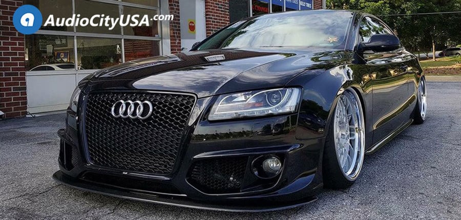 20" Rennen Wheels CSL 5 Brush Silver with Chrome Lip Rims | 2011 Audi ...