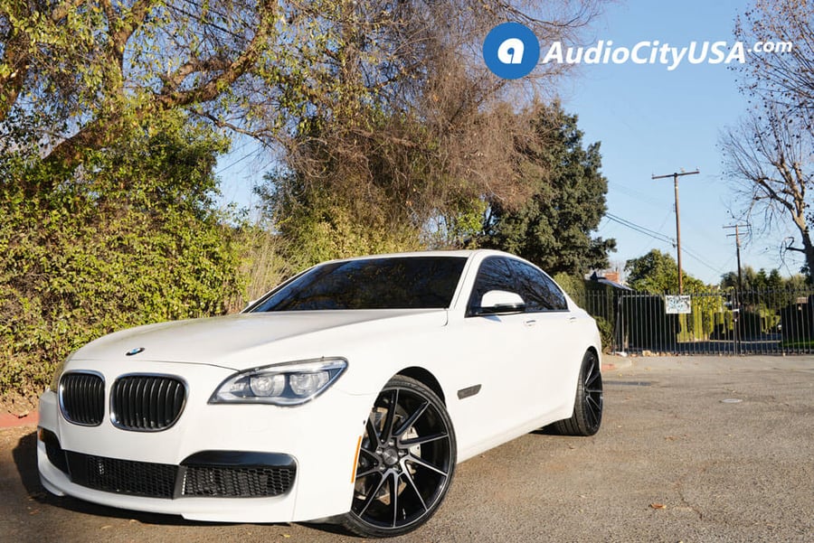 22″ Savini Wheels Black Di Forza BM15 Gloss Black with Double Dart Tint ...