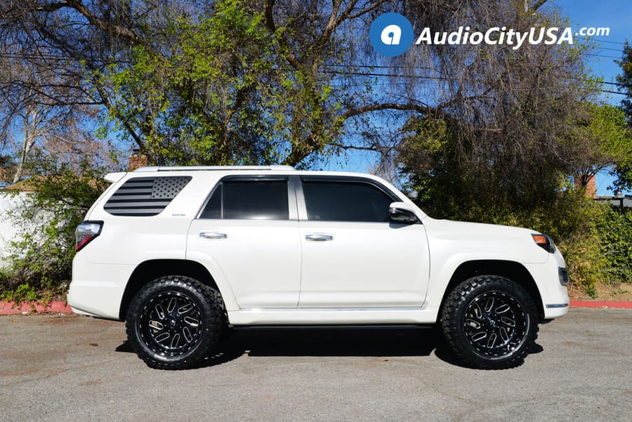 20" Fuel Wheels D581 Triton Black Milled Rims | 3" Traxda Lift and ...