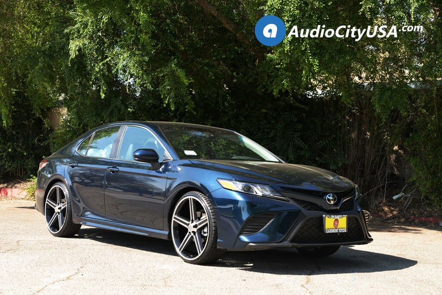 22" IROC Wheels Black Machined Rims For 2018 Toyota Camry
