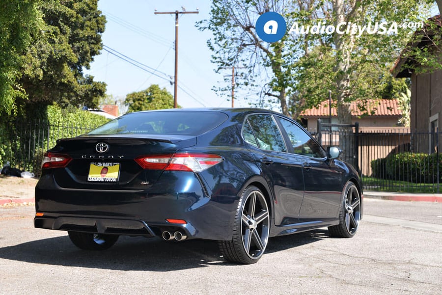 22" IROC Wheels Black Machined Rims For 2018 Toyota Camry