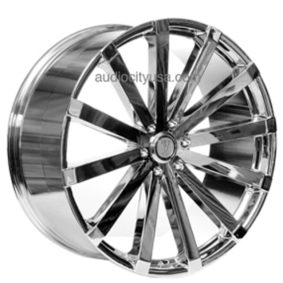22x8 Velocity Wheels VW 11 Chrome Rims For 2017 Chevrolet Malibu Rims ...