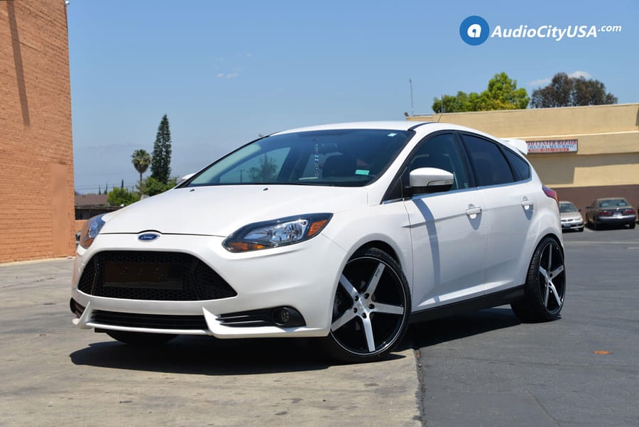 19″ Niche Wheels M124 Milan Brushed Gloss Black Rims for 2014 Ford ...
