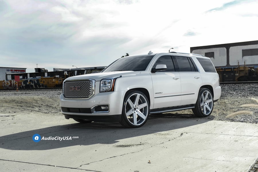 26″ Giovanna Wheels Dramuno-6 Silver Machined Rims For 2016 GMC Yukon ...