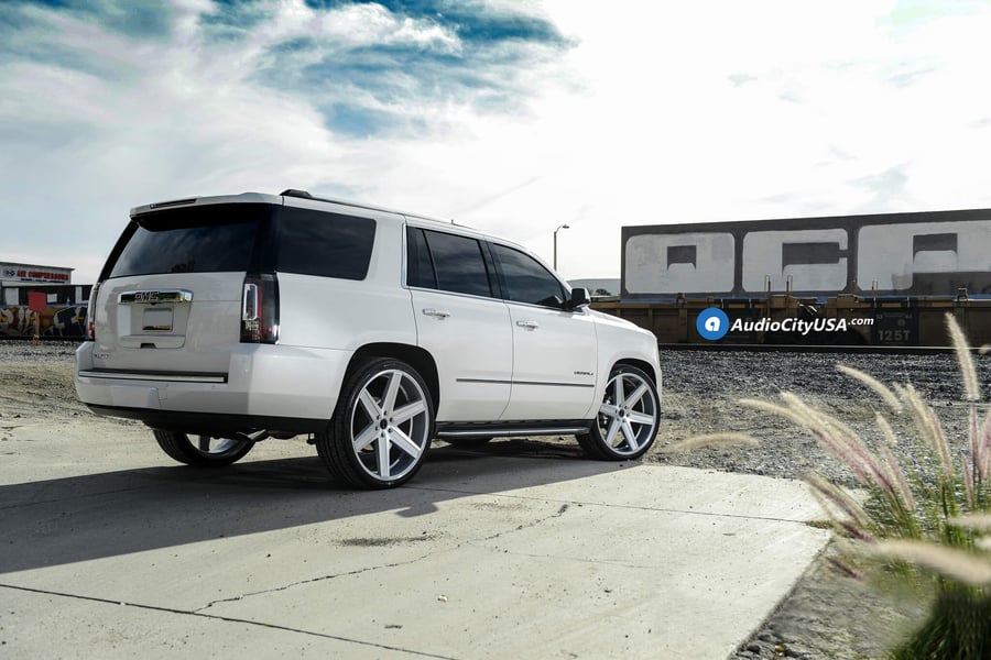 26" Giovanna Wheels Dramuno-6 Silver Machined Rims For 2016 GMC Yukon ...