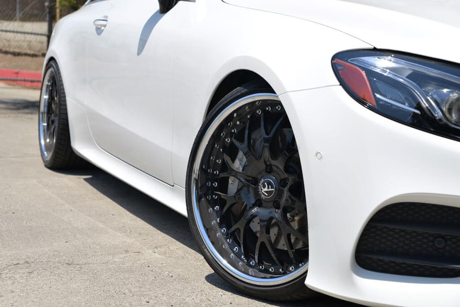 20" AC Forged Wheels ACF701 Gloss Black with Chrome Lip Rims | Toyo ...