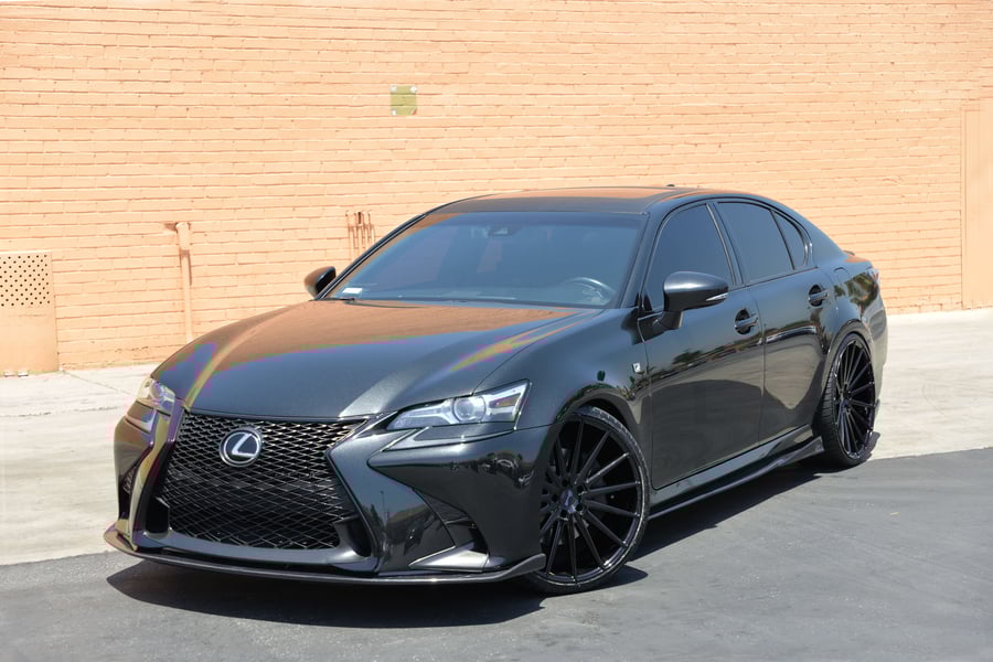 22" Giovanna-Gianelle Wheels Verdi Black Rims for 2016 Lexus GS350