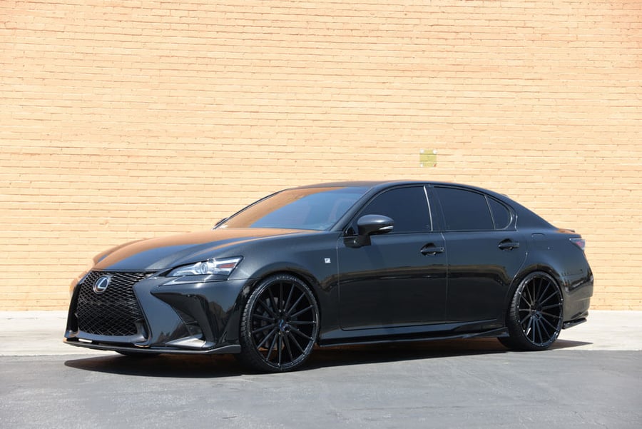 22" Giovanna-Gianelle Wheels Verdi Black Rims for 2016 Lexus GS350