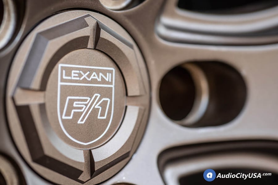 22" Lexani Wheels R-Twelve Satin Black Center with Gloss Black Lip Rims