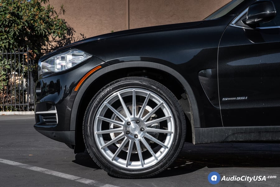 22" Road Force Wheels RF15 Silver Rims for 2014 BMW X5