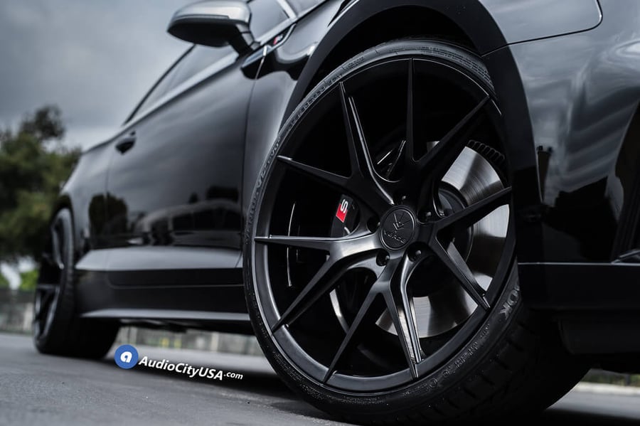 20″ Verde Wheels V99 Axis Satin Black Rims For 2018 Audi S5