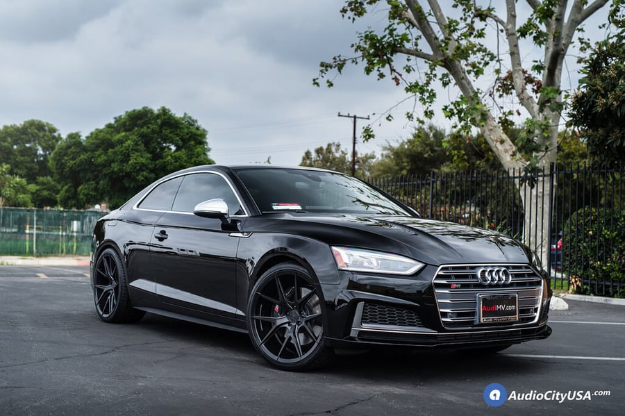20″ Verde Wheels V99 Axis Satin Black Rims For 2018 Audi S5