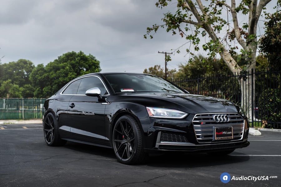 20″ Verde Wheels V99 Axis Satin Black Rims For 2018 Audi S5