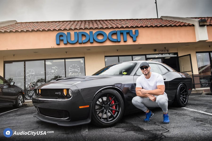 20" Staggered Ferrada Wheels FR4 Matte Black with Gloss Black Lip Rims ...