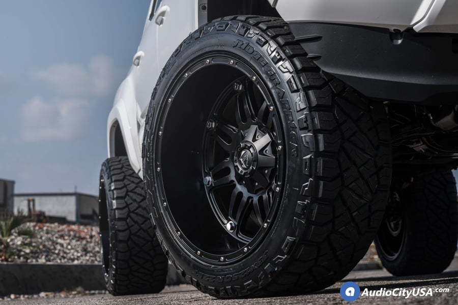 22″ Fuel Wheels D531 Hostage Matte Black Off-Road Rims For 2018 Toyota ...
