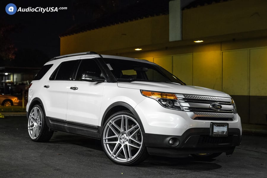 24" Curva Wheels C300 Silver Rims For 2015 Ford Explorer | Lexani Tires