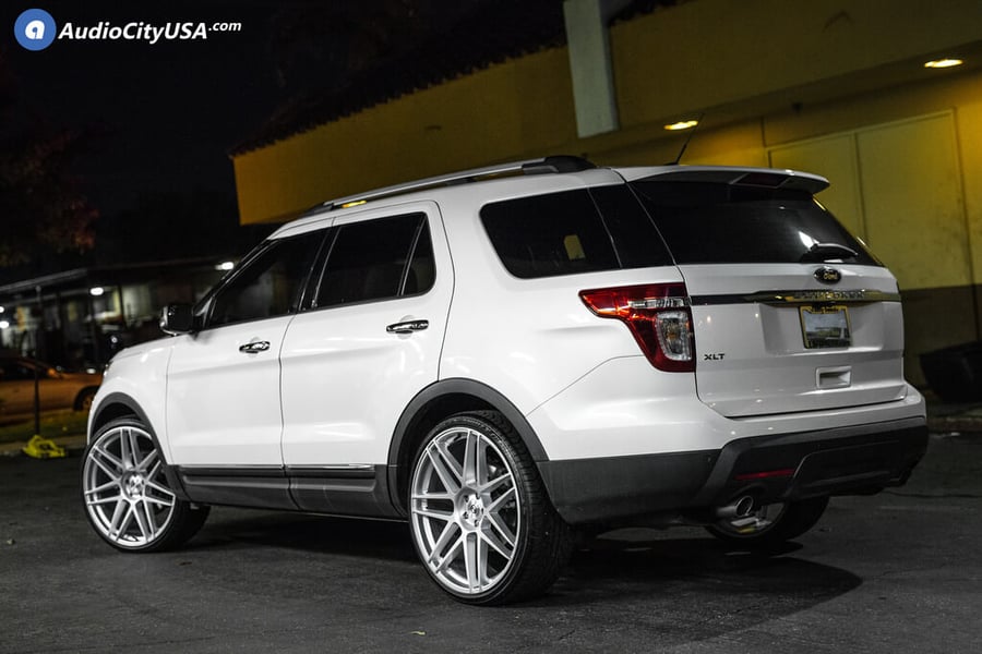 24" Curva Wheels C300 Silver Rims For 2015 Ford Explorer | Lexani Tires