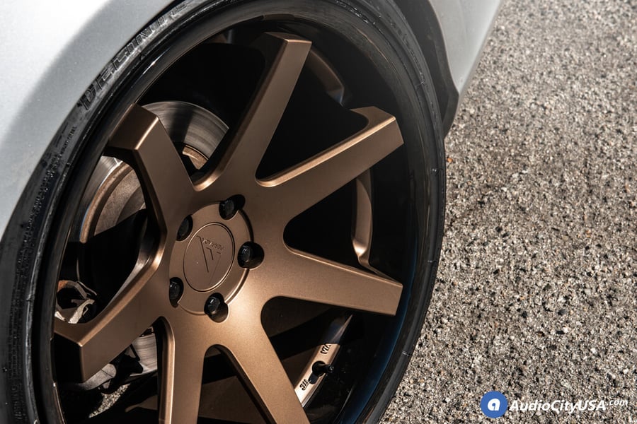 20″ Staggered Ferrada Wheels FR1 Matte Bronze with Gloss Black Lip Rims ...